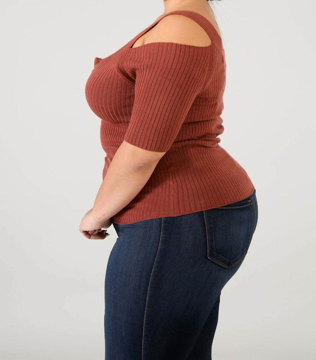 Sabrina - Rust - Plus – Alluring Wear